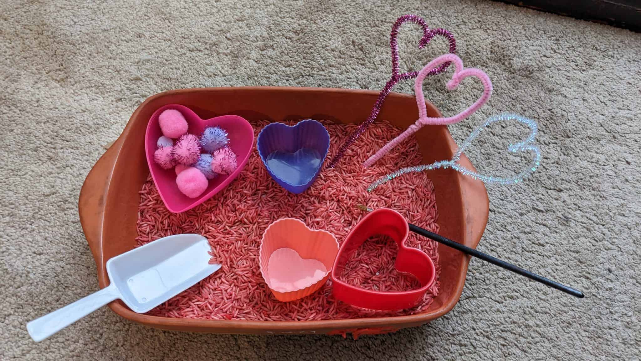 How To Make A Rice Sensory Bin – Fun Family Home