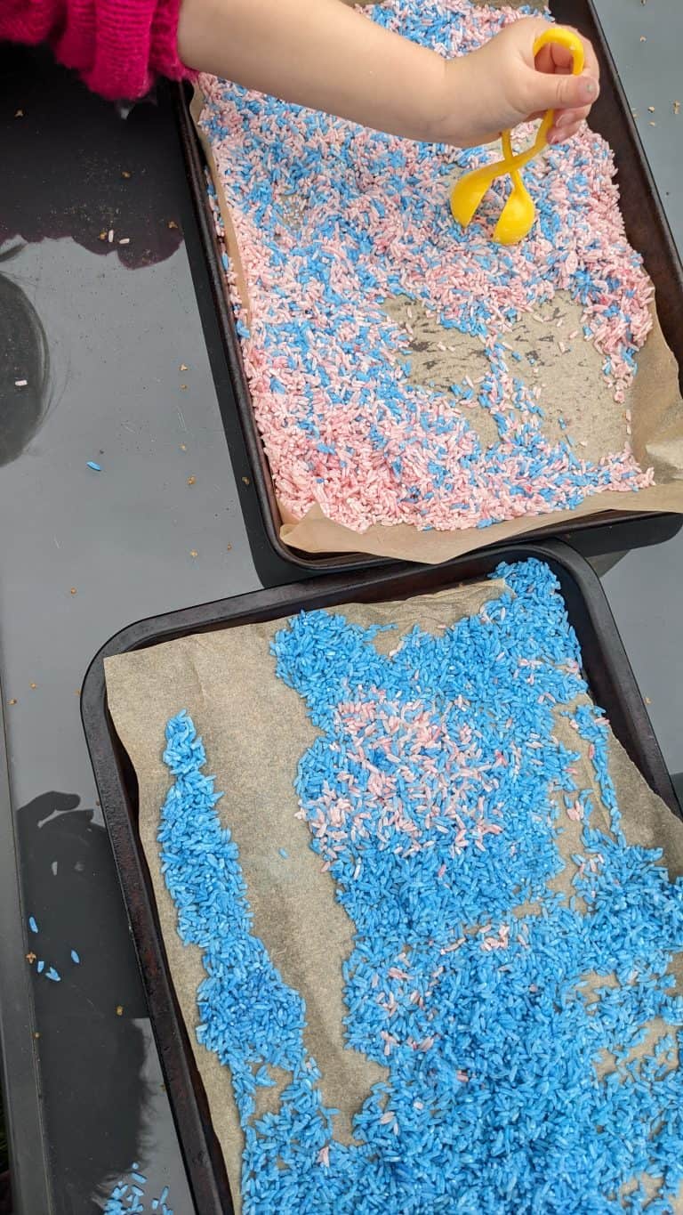 How To Make A Rice Sensory Bin – Fun Family Home