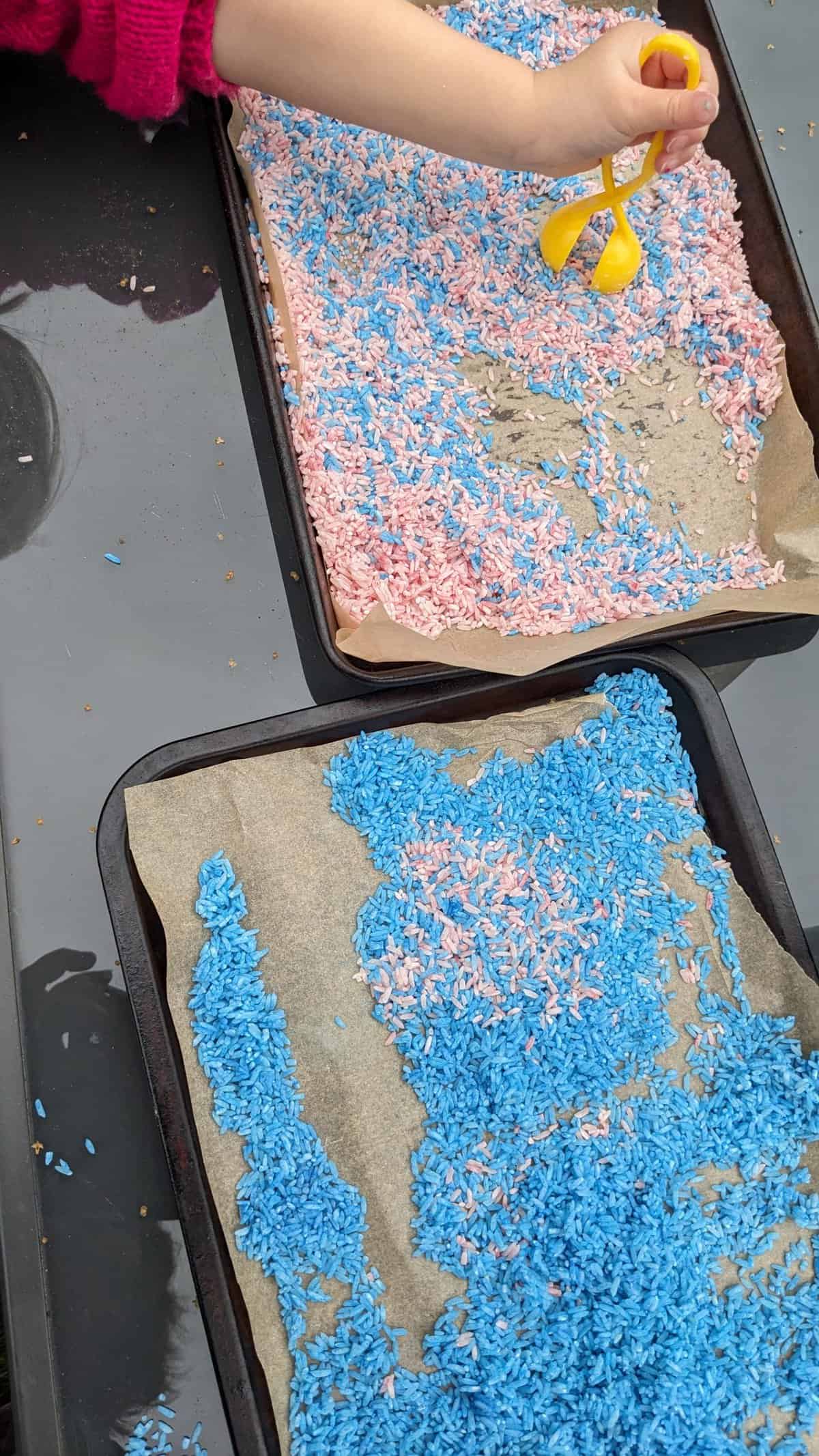 How To Make A Rice Sensory Bin – Fun Family Home