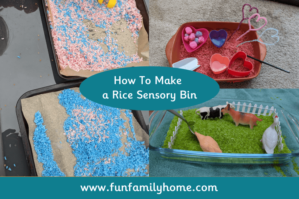How To Make A Rice Sensory Bin – Fun Family Home