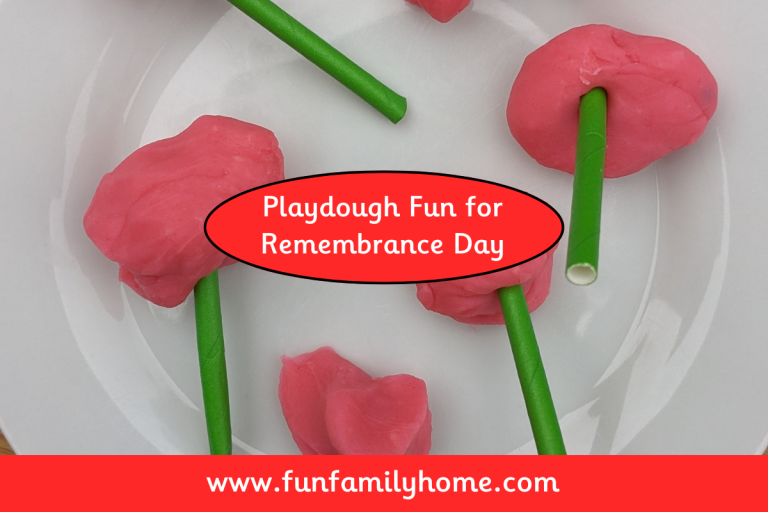Playdough Poppies for Remembrance Day – Fun Family Home